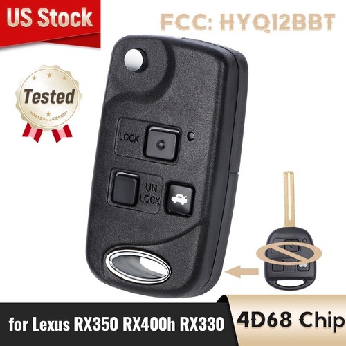for 2004 - 2008 Lexus RX350 RX400h RX330 Remote Flip Key Fob HYQ12BBT ...