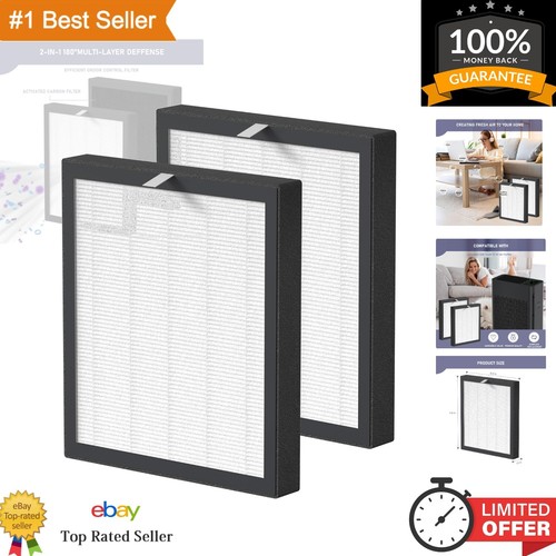 2 Pack TZ-K2 HEPA Filter for ToLife Air Purifier - 99.97% Particle ...