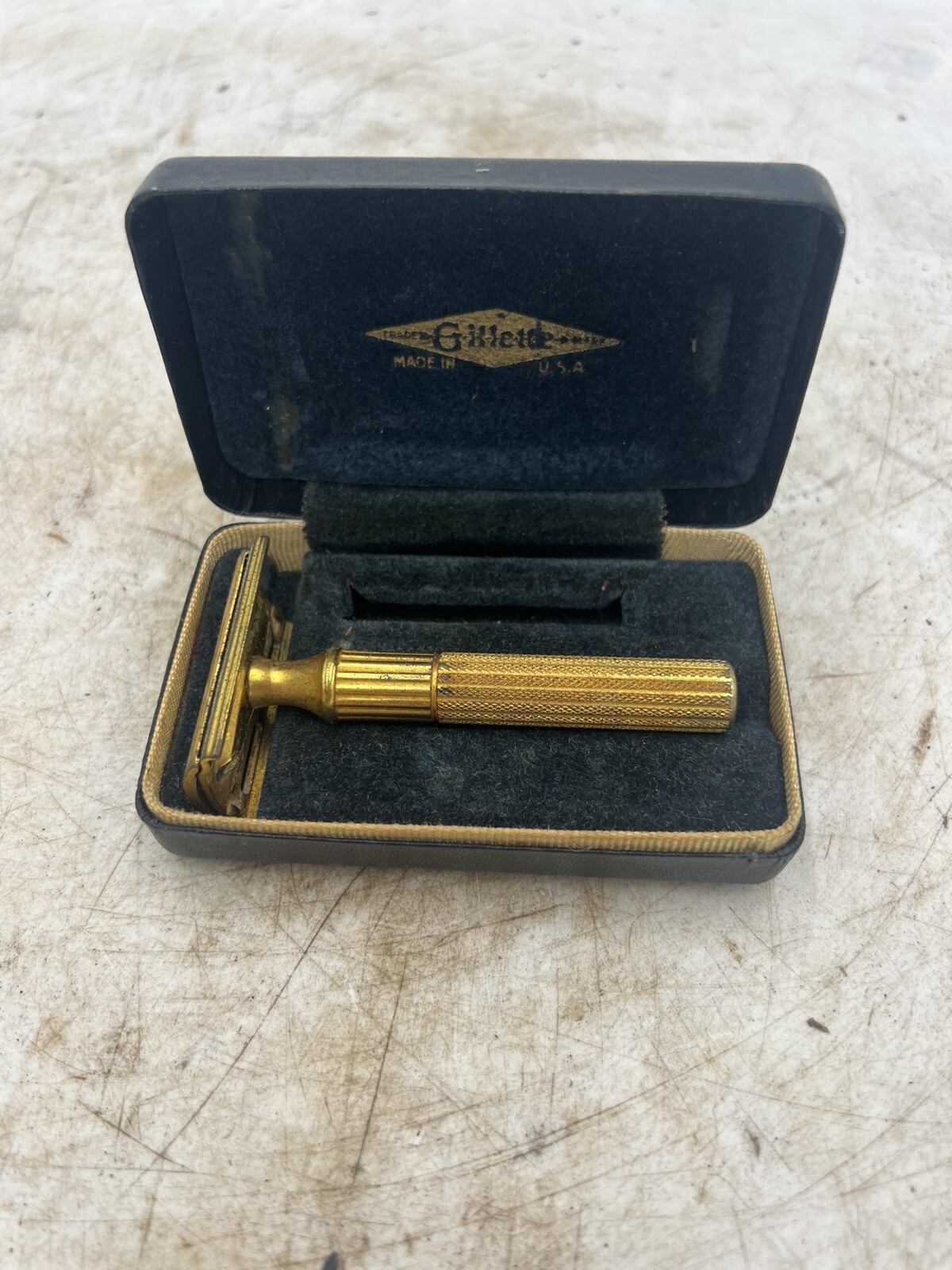 Antique Gillette Gold Tech Razor | eBay