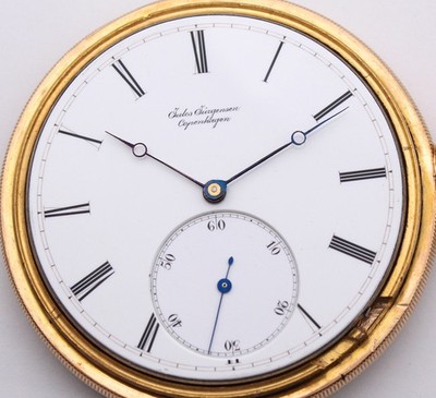 Jules Jürgensen Anker Chronometer Uhrwerk 46,07mm mit Zifferblatt ...