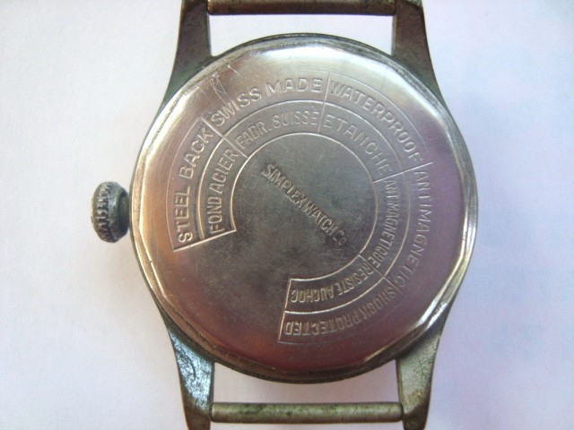 Men's Vintage WW2 Era Simplex Watch Co. "Ayprosa" was English / French ...