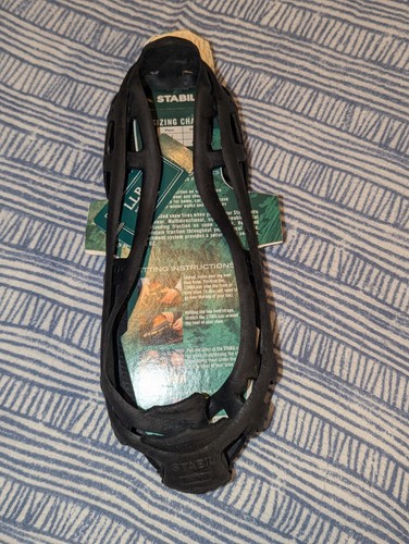 L L Bean Black Winter Stabil Icers Traction Studded Snow Shoes Cleats ...