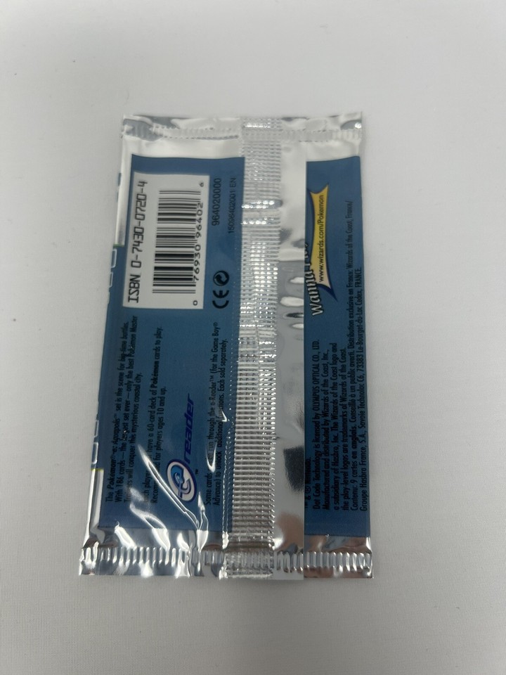 EMPTY Pokemon Aquapolis Booster Pack Arcanine Art - NO CARDS For ...