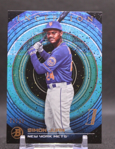 Simon Juan 2022 Bowman Inception #83 Blue Foil Prospect #'d/99 Mets | eBay