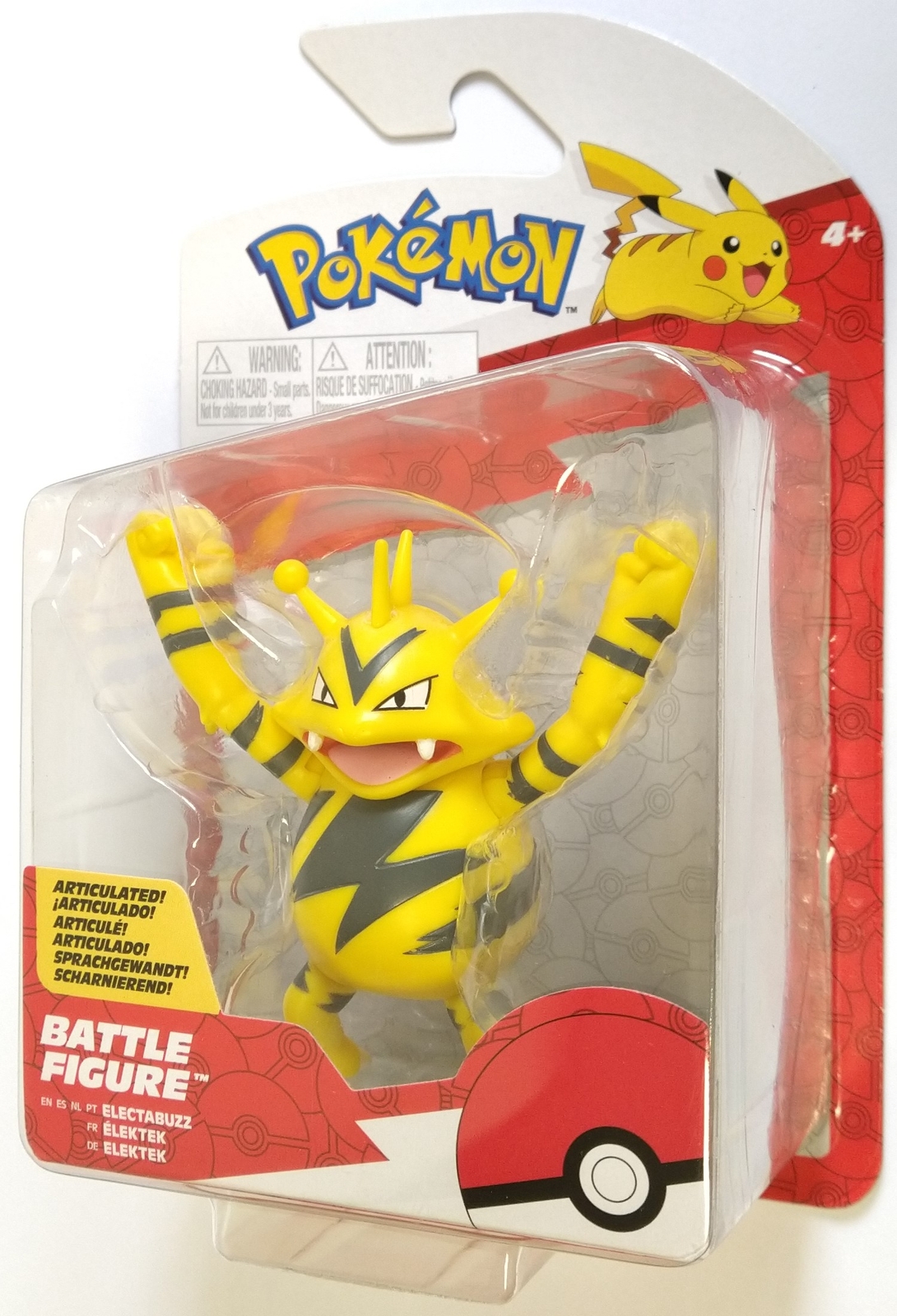 Pokemon Battle Figure Electabuzz Articulated Jazwares | eBay