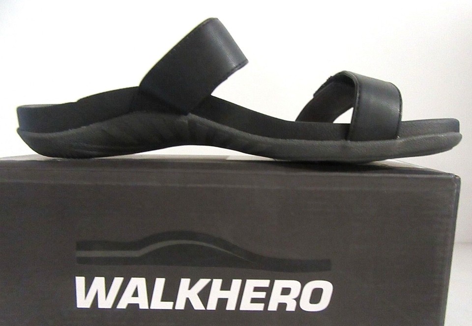 WALK-HERO Women's Orthotic Arch Support Comfort Sandals Black | eBay