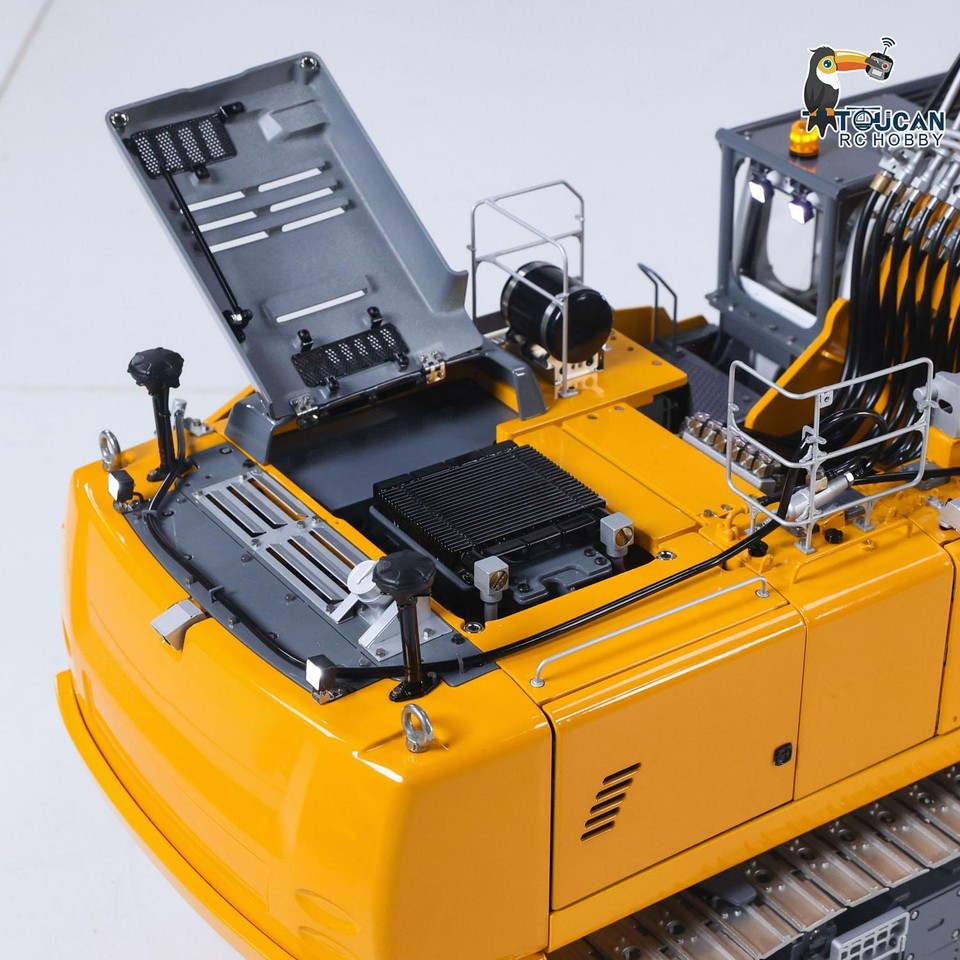 1/14 RC Full Hydraulic Excavator LESU LR960 Heavy Metal Construction ...