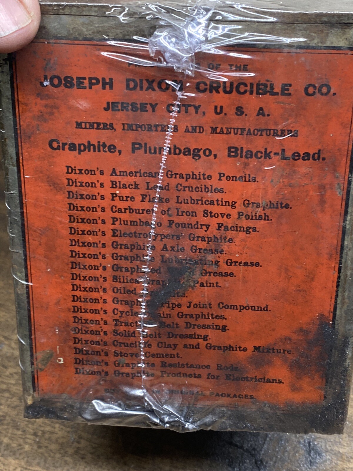 Vintage 5 lb. Tin ~Dixon's Pure Flake Graphite #633 Tin~ still has some ...