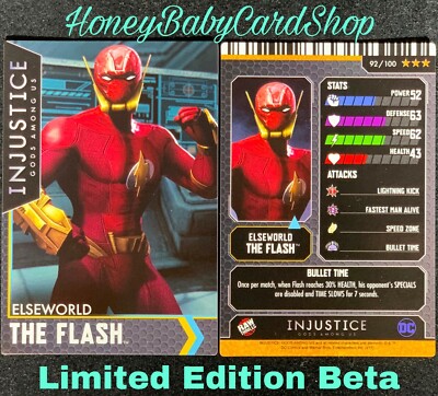 Injustice Arcade Limited Edition Beta Card 92 Elseworld The Flash Out ...