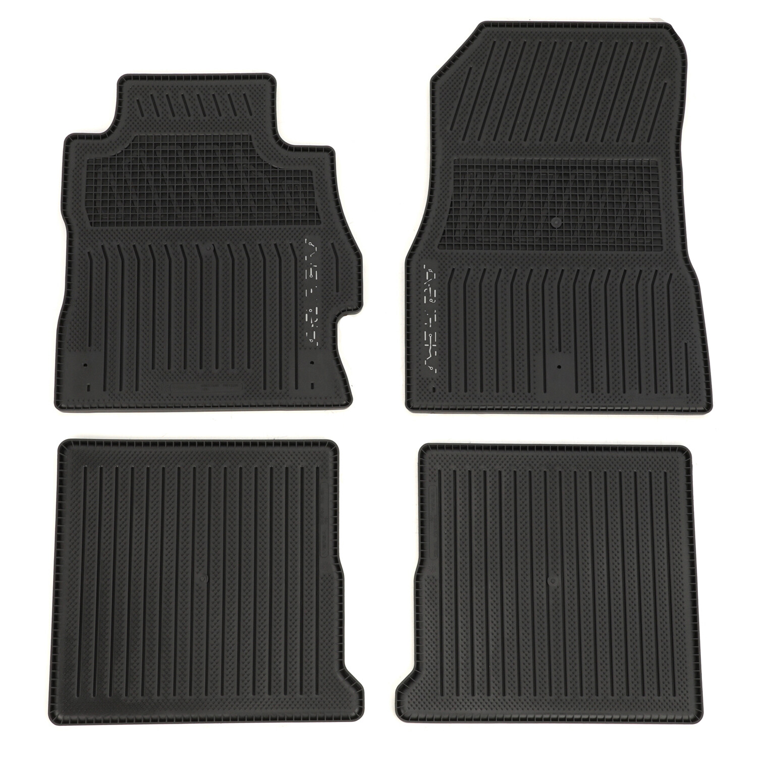 OEM Genuine 20-25 Nissan Versa 4 Piece All Season Rubber Floor Mats ...