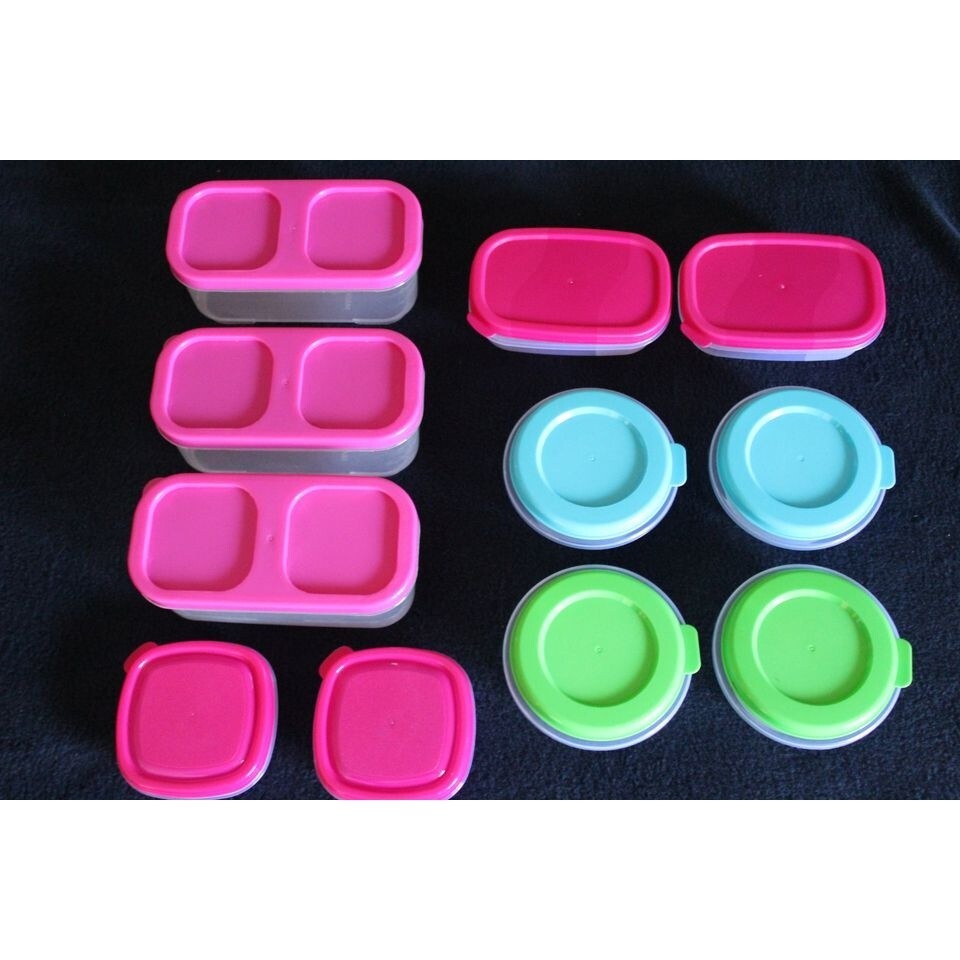11 pcs Small Storage Freezer Boxes Clear Stackable Boxes Small Food ...