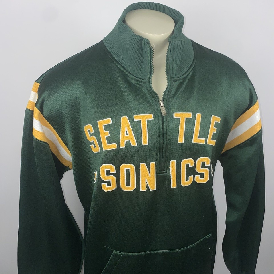 Seattle Supersonics Jacket Hardwood Classics Sonics Reebok coat vtg ...