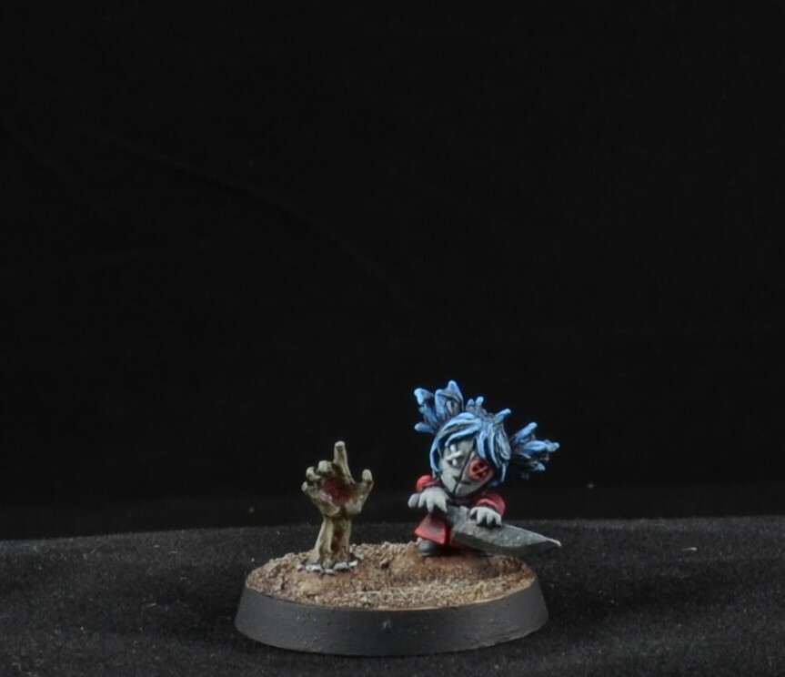 Painted Gravestone Sophie from Reaper Miniatures, succubus, necromancer ...