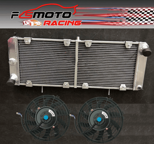 Aluminum Radiator+Fans For Fiat X1/9 Bertone X1/9 Lancia Scorpion ...