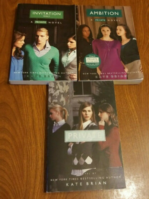 PRIVATE (Series) 3 pbs: Private, Invitation Only, Ambition ~ Kate Brian ...