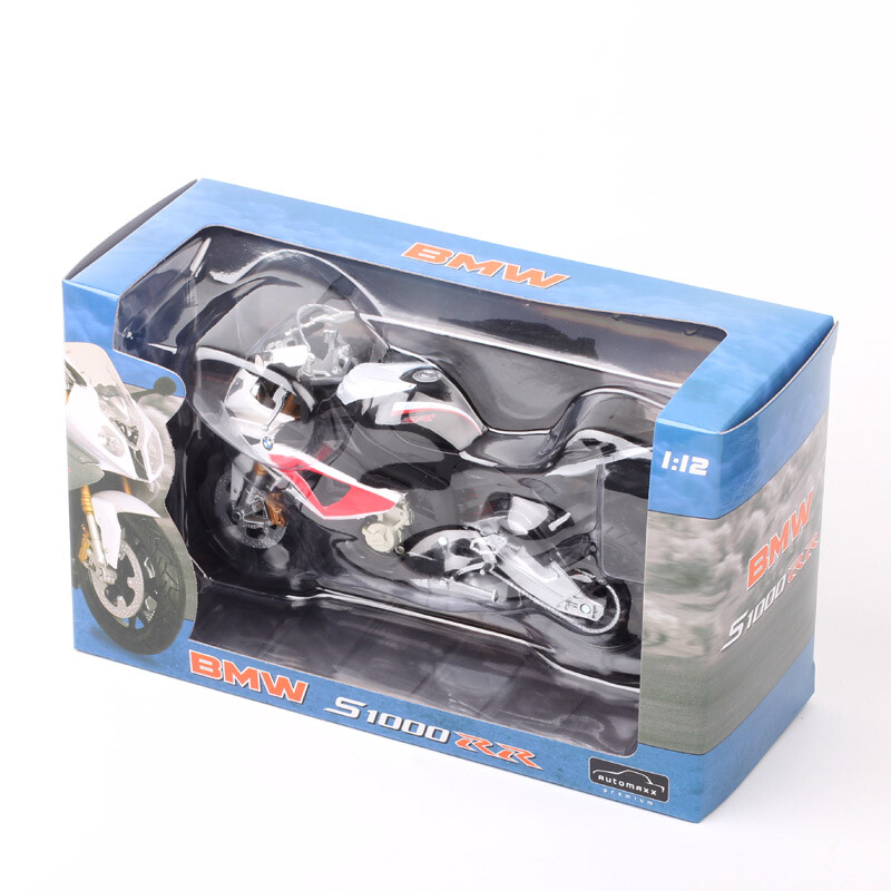 Automaxx 1/12 Scale BMW S 1000RR Super Bike Plastic Motorcycle Model ...