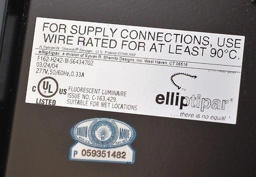 Elliptipar F162-H Wall Mounted Uplight with External Vertical Blade ...