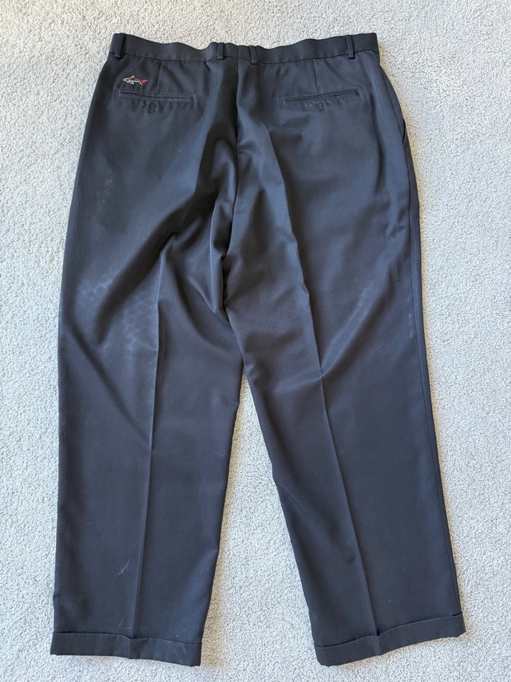 Greg Norman Men's 40x30 Pleated Flat Front Stretch COMFORTABLE Golf ...