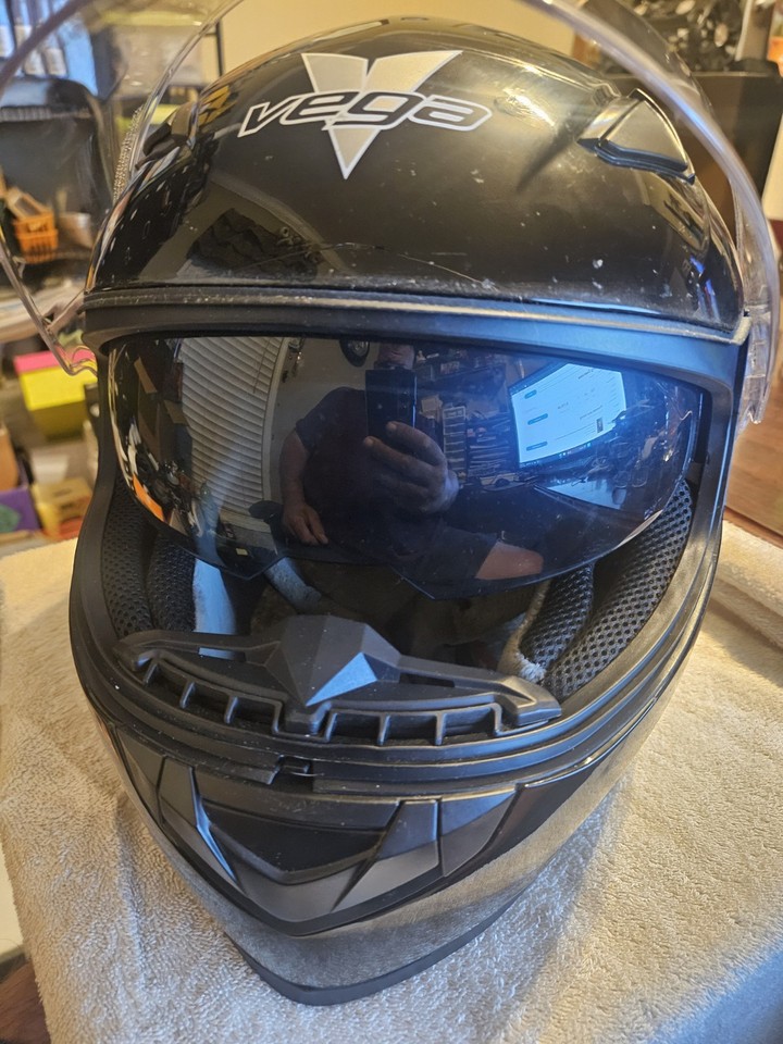 Vega rs1 Modular Helmet black and grey ECE R 22.05 size xxl | eBay