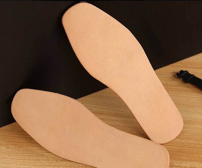 2 pairs Thick Genuine Leather Insoles Mens Shoe Inserts Male Boy Boot ...