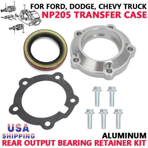 NP205 Transfer Case Billet Rear Output Bearing Retainer For Chevy Dodge ...