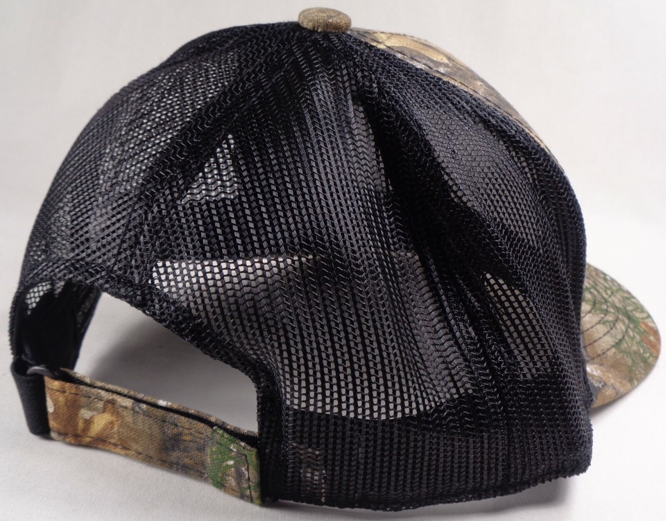 Hat Cap Licensed Bone Collector Realtree Camo Black Mesh Hunting OC | eBay