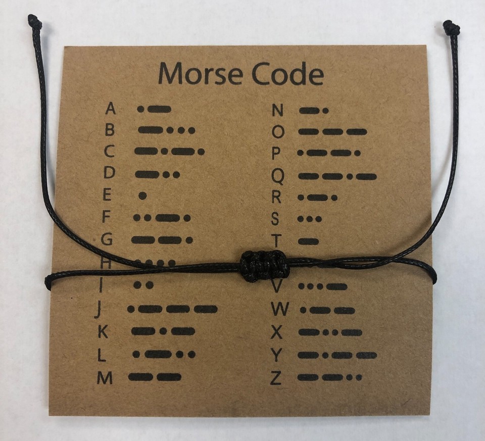 Fu*k Off Morse Code Bracelet - Funny Gift for Men, Women, Coworker ...