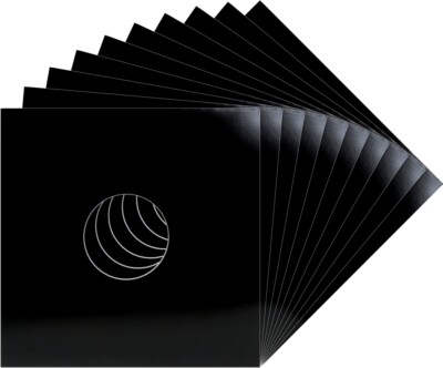(10 pack) 12" LP Black Record Jacket Covers With Hole Protect Vinyl ...