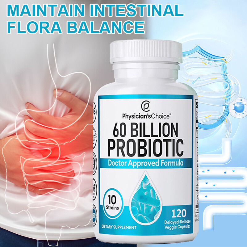 Physician's Choice 60 Billion Probiotic - Prebiotic,Gut Health ...