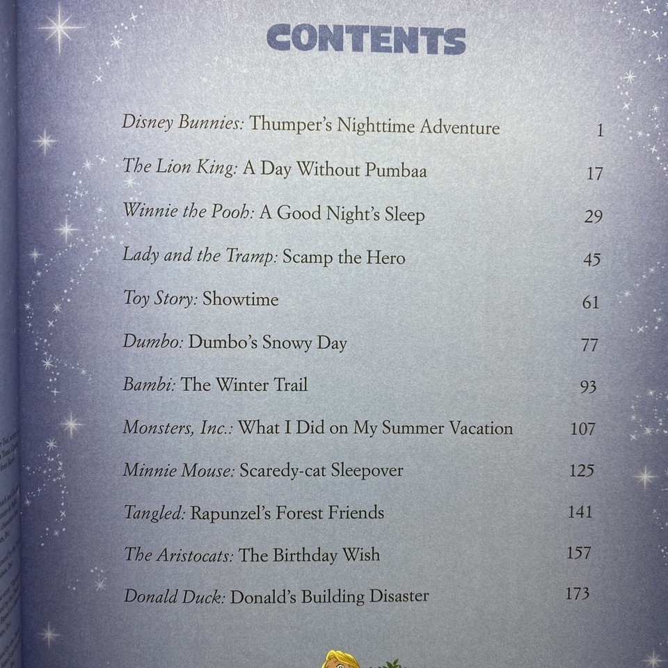 Disney 5 Five Minute Snuggle Stories Hardcover Book Dumbo Lion King ...