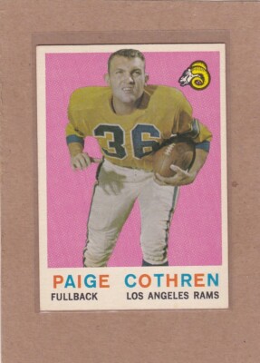 1959 TOPPS FOOTBALL PAIGE COTHREN #28 RAMS EX+ *A19832 | eBay