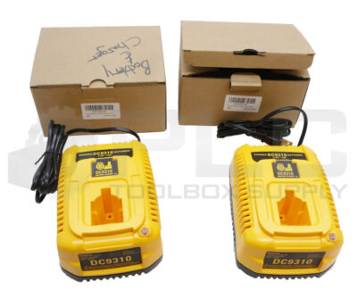 LOT OF 2 NEW DC9310 1 HOUR BATTERY CHARGER 7.2-18V 100-240VAC 50/60HZ 2 ...