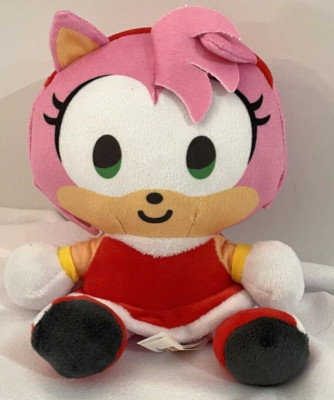 Toy Factory Sonic the Hedgehog Amy Rose Plush Big Head Doll Stuffed Toy ...