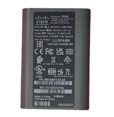 Genuine Cisco CP-8832 USB-C Power Injector Supply for 8832 IP ...