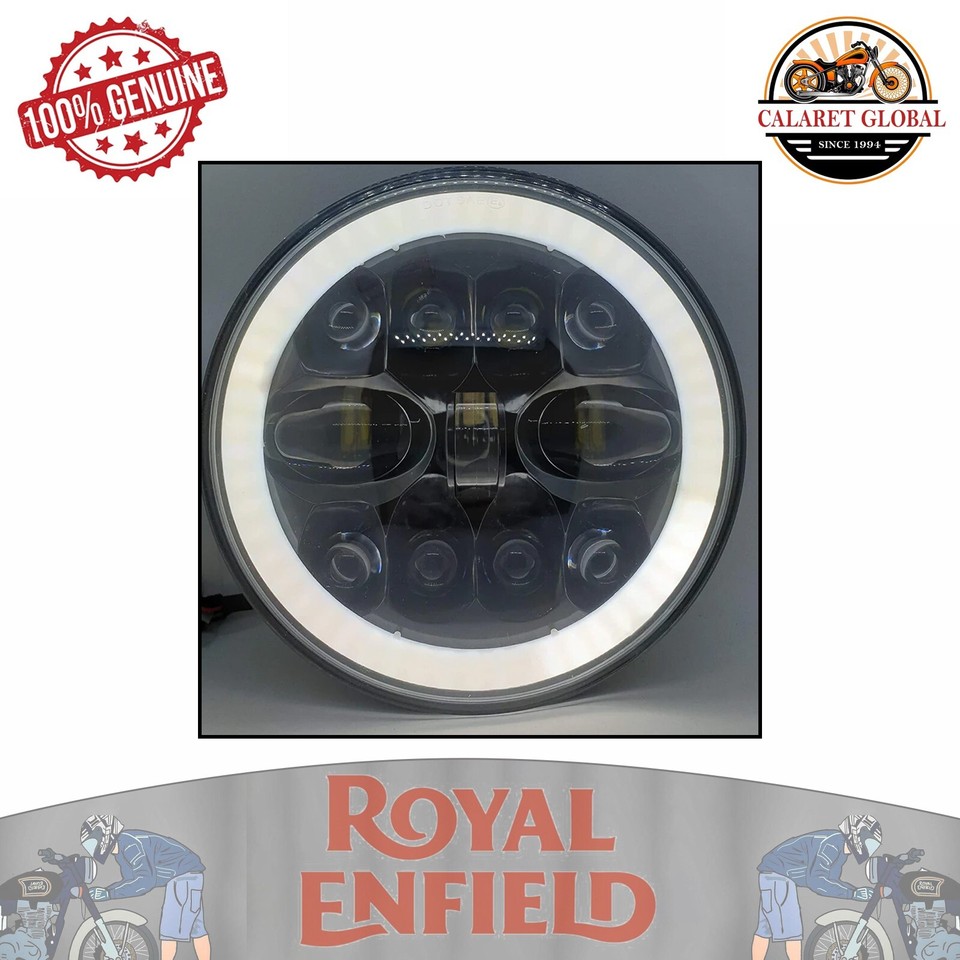 Royal Enfield new 9 led headlight 7" for hunter 350 meteor 350 / thar ...