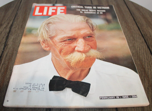 Vtg Life Magazine FEBRUARY 19, 1965 Albert Schweitzer Turns 90 GREAT ...