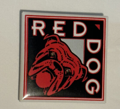 Red Dog Beer Lapel Pin - Eyes Light Up Button Pin Pinback Badge | eBay