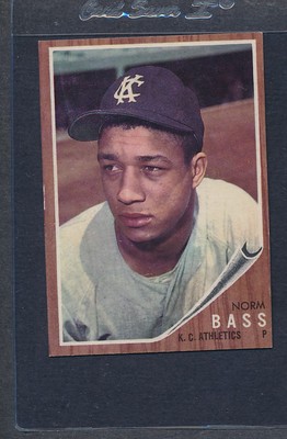 1962 Topps #122 Norm Bass Athletics EX/MT *2496 | eBay