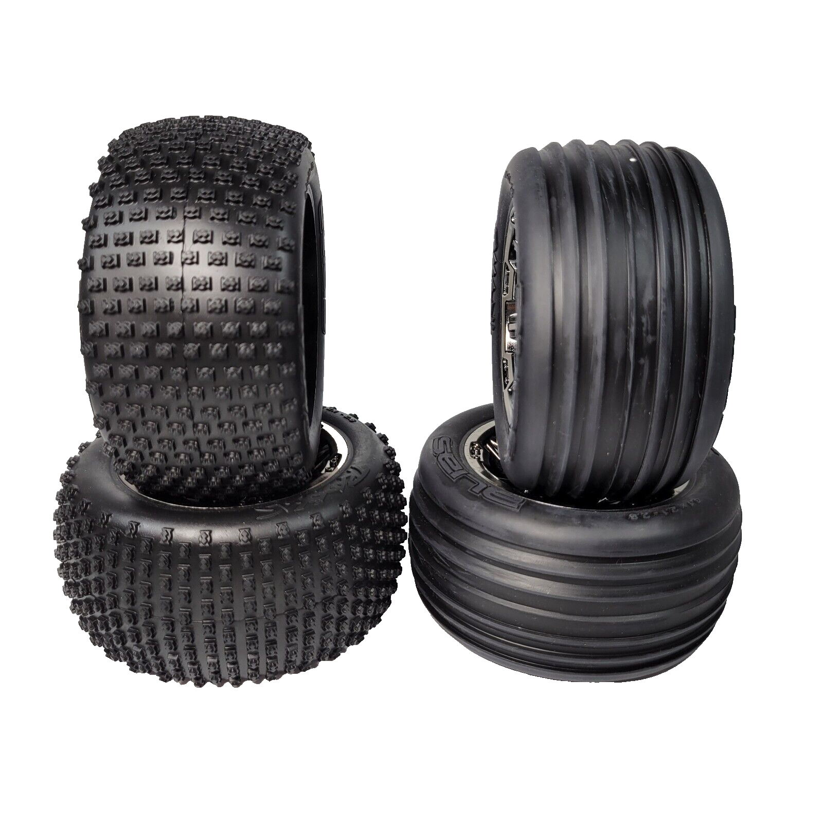 Fits Traxxas Rustler BL-2s 2wd Front Rear Alias Tire & 2.8 12mm Wheels ...