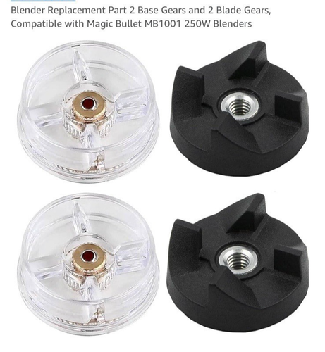 Magic Bullet blender part 2 base gears 2 blade gears for model MB1001 ...