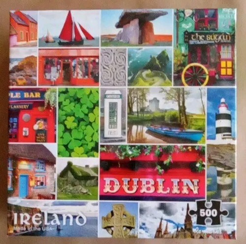 DUBLIN IRELAND 500-Piece Jigsaw Puzzle with mini Poster EUC 16” X 20 ...