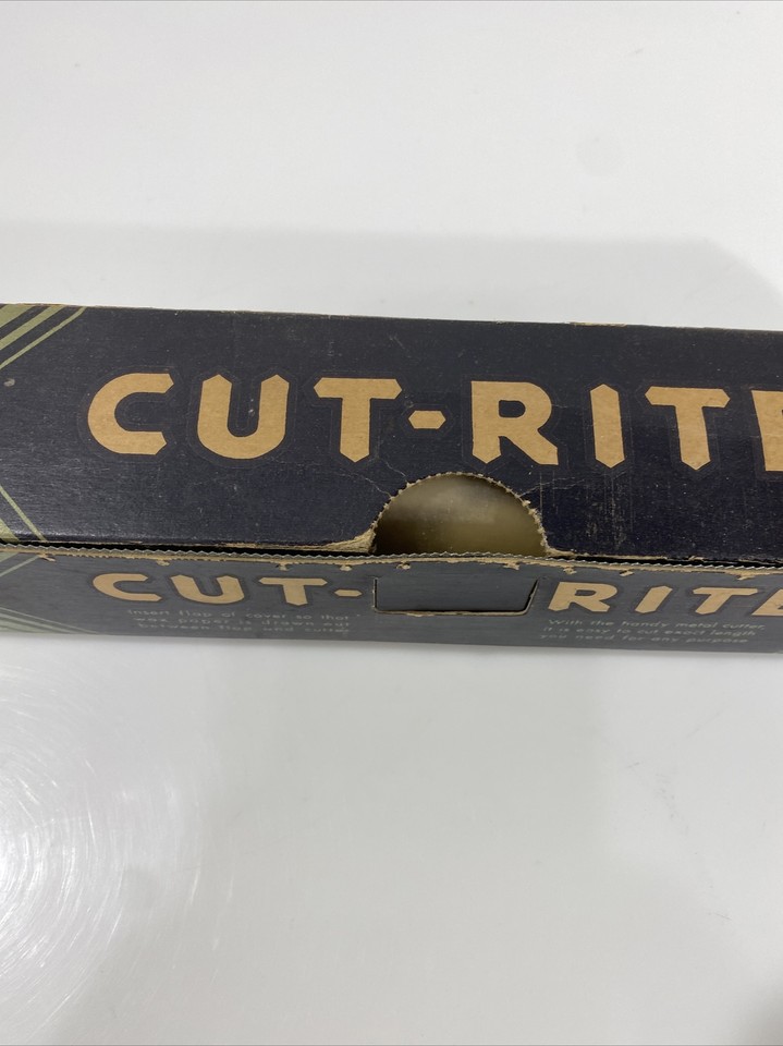 Vintage Wax Paper Box Original Wax Paper Prop Kitchen 1950's Cut Rite ...