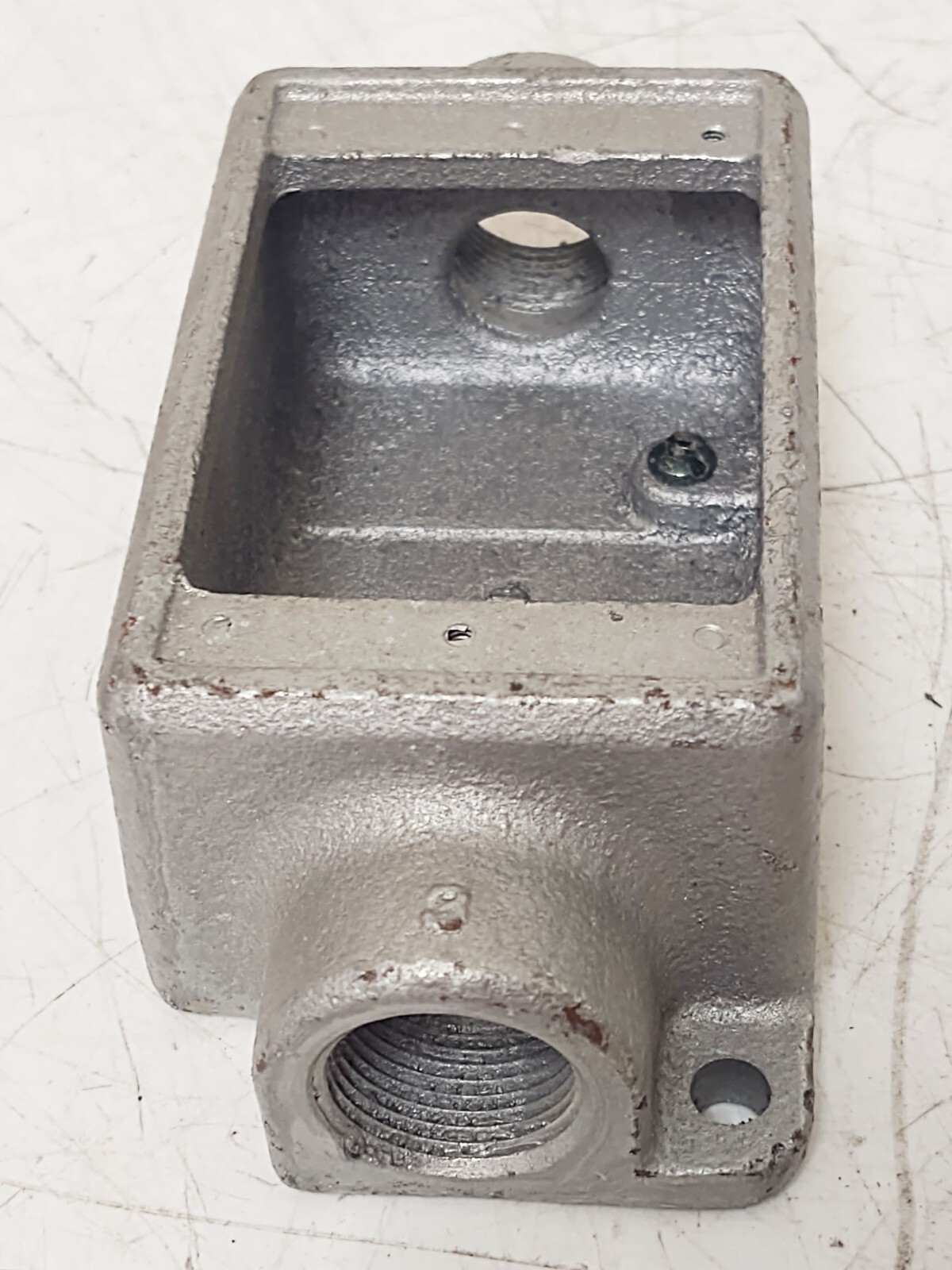 🔥Crouse-Hinds FSC1, 1-Gang, (2) 1/2"" Hubs, Shallow Cast Box Receptacle ...