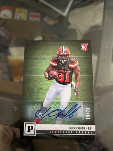 Nick Chubb 2018 Autographed panini SSP 09/20 RC | eBay