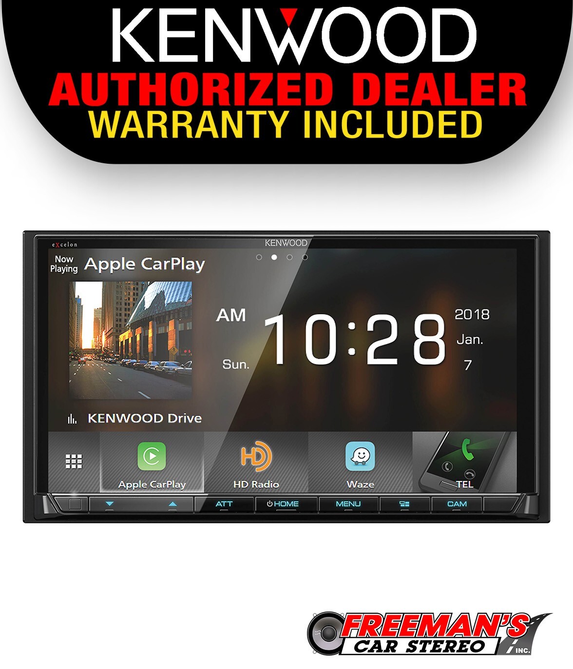 Kenwood DMX908S Digital Multimedia Receiver w/ Audiophile Grade ...