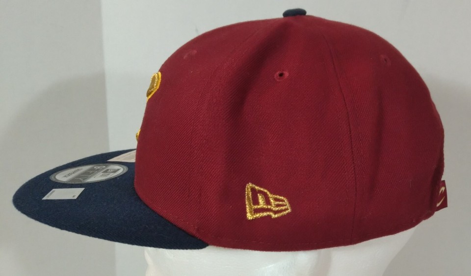 Cleveland Cavaliers New Era- Red/Blue/Gold Snapback 9Fifty Cap NBA Hat ...
