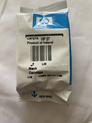 HP27 Genuine Black Ink Cartridge C8727A Sealed In Foil New | eBay