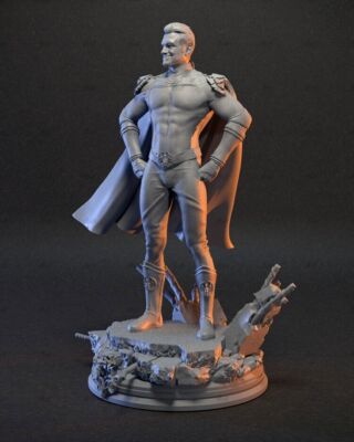 Anime Homelander 1/8 Figures Unpainted GK Models 3D Print Blank Resin ...