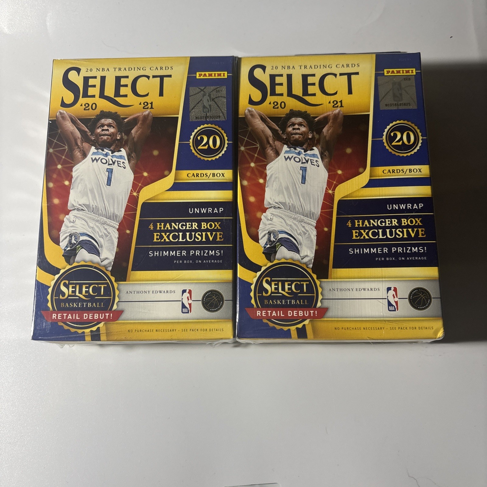 Lot of Two (2) Panini Select 2020-21 NBA Basketball Hanger Boxes New ...