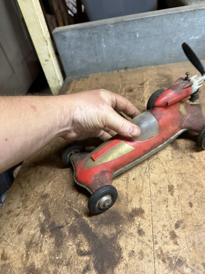 Vintage Thimble Drome Prop Rod Tether Race Car Racecar Gas Powered ...